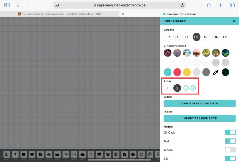 Tool-Tipp: Digiscreen by La Digitale – Kreismedienzentrum Esslingen